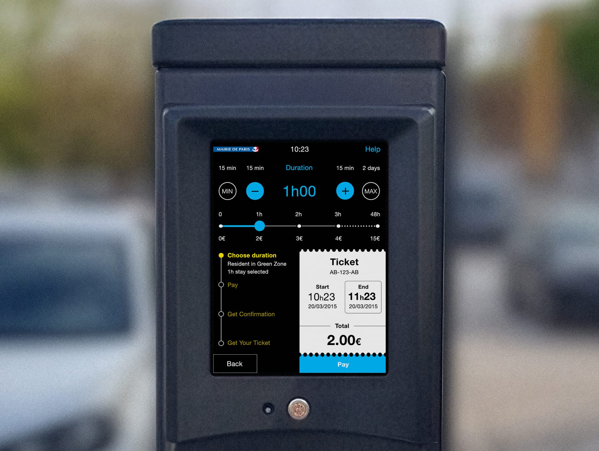 Parkeon Street Smart - nodesign.net - Application d'aide au stationnement.